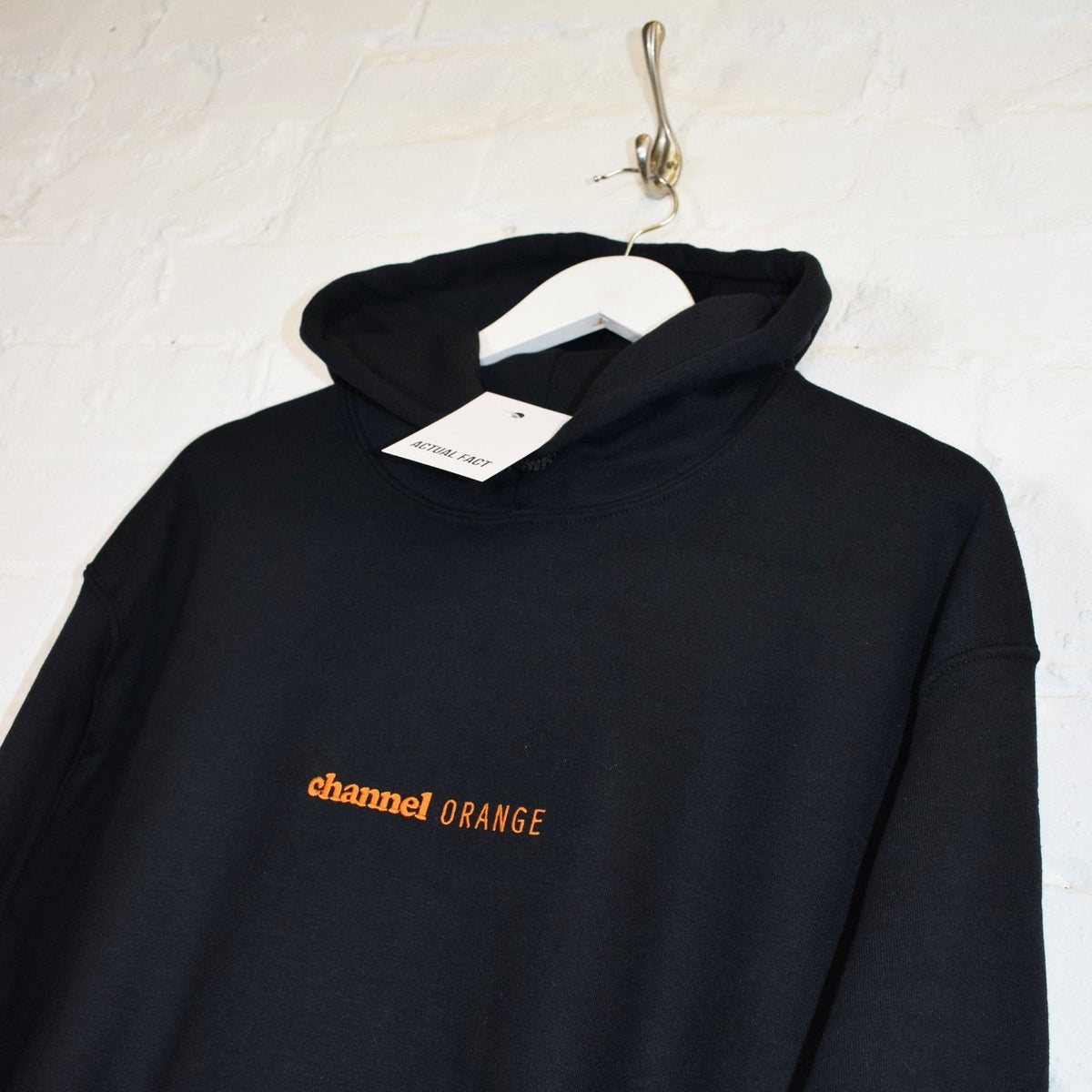 Channel Orange Embroidered Hoodie In Black – Actual Fact Clothing