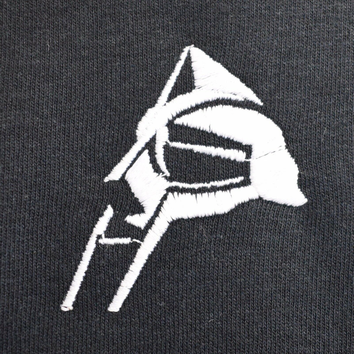 MF Doom Side Mask Embroidered Tee In Black – Actual Fact Clothing